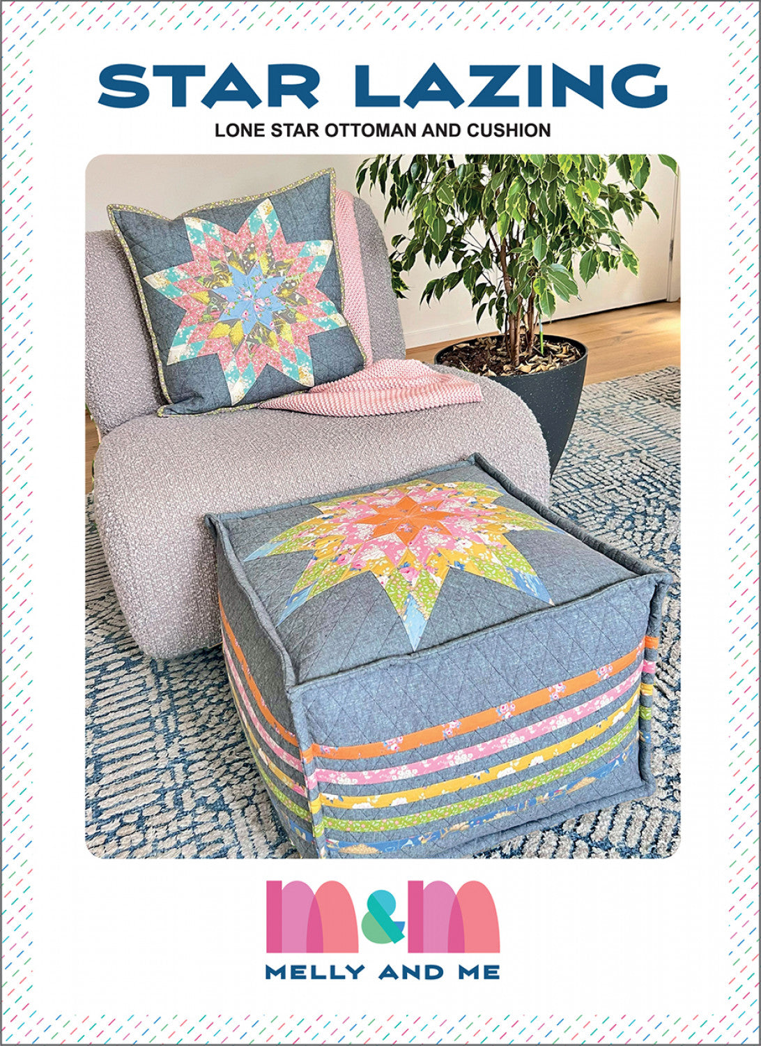 Star Lazing Ottoman Pattern - CAMM194 – The Sewing House, Inc