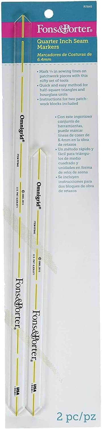 Ruler Quarter Inch Seam Marker - FPR7845 – The Sewing House, Inc