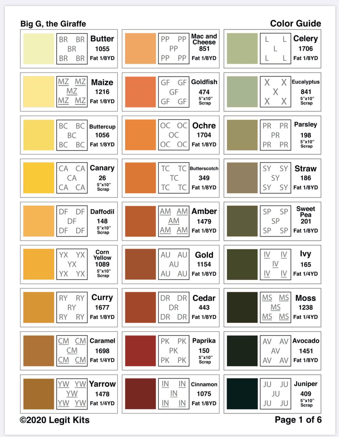 Big G the Giraffe Pattern – The Sewing House, Inc