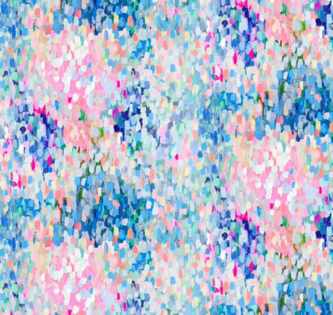 Moon Tide - Small Dotty Paint Spots Blue/Pink - 5247MBP – The Sewing ...