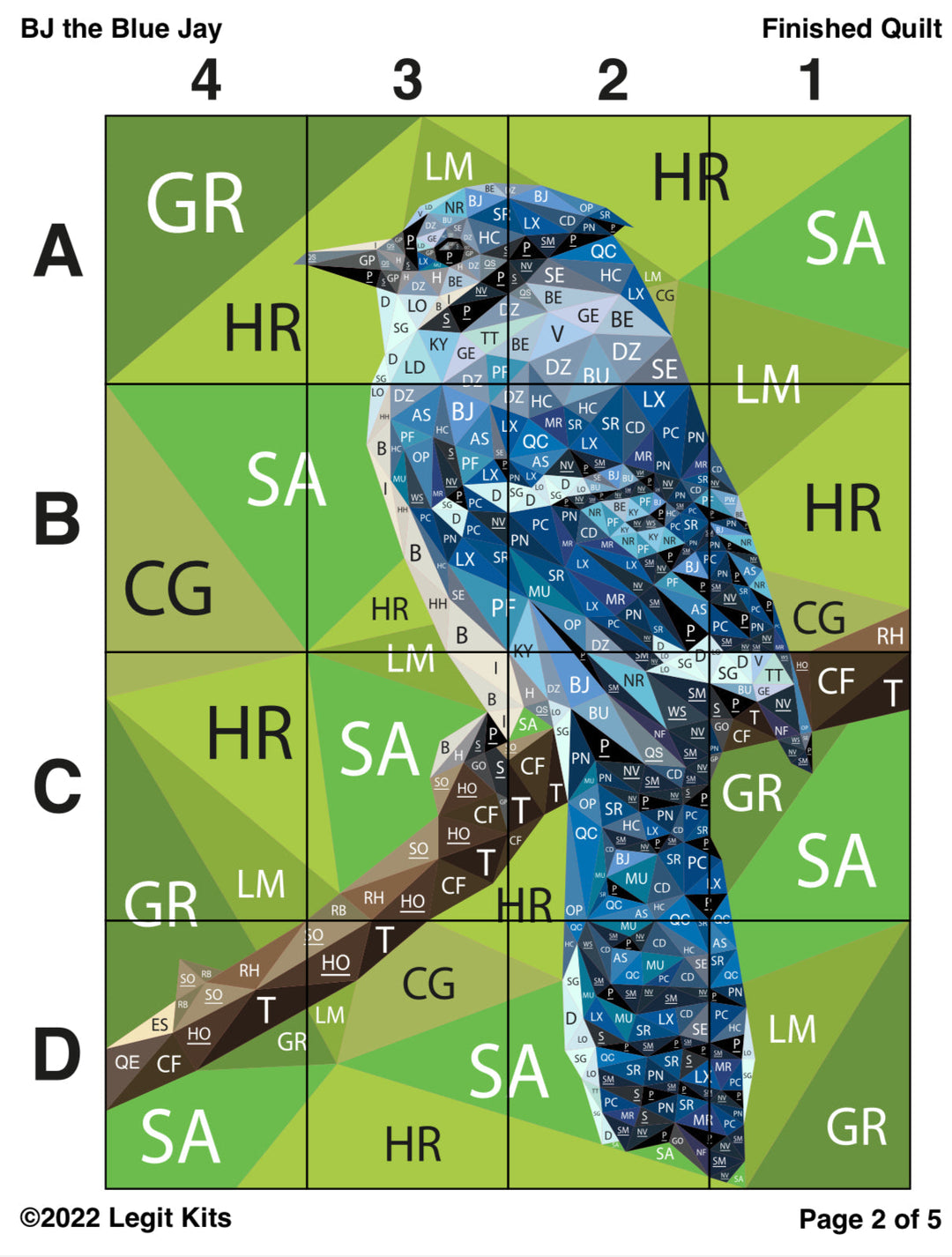 BJ the Blue Jay Pattern – The Sewing House, Inc